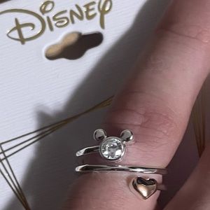 Disney | Jewelry | Disney Mickey Mouse Adjustable Ring Silver By ...